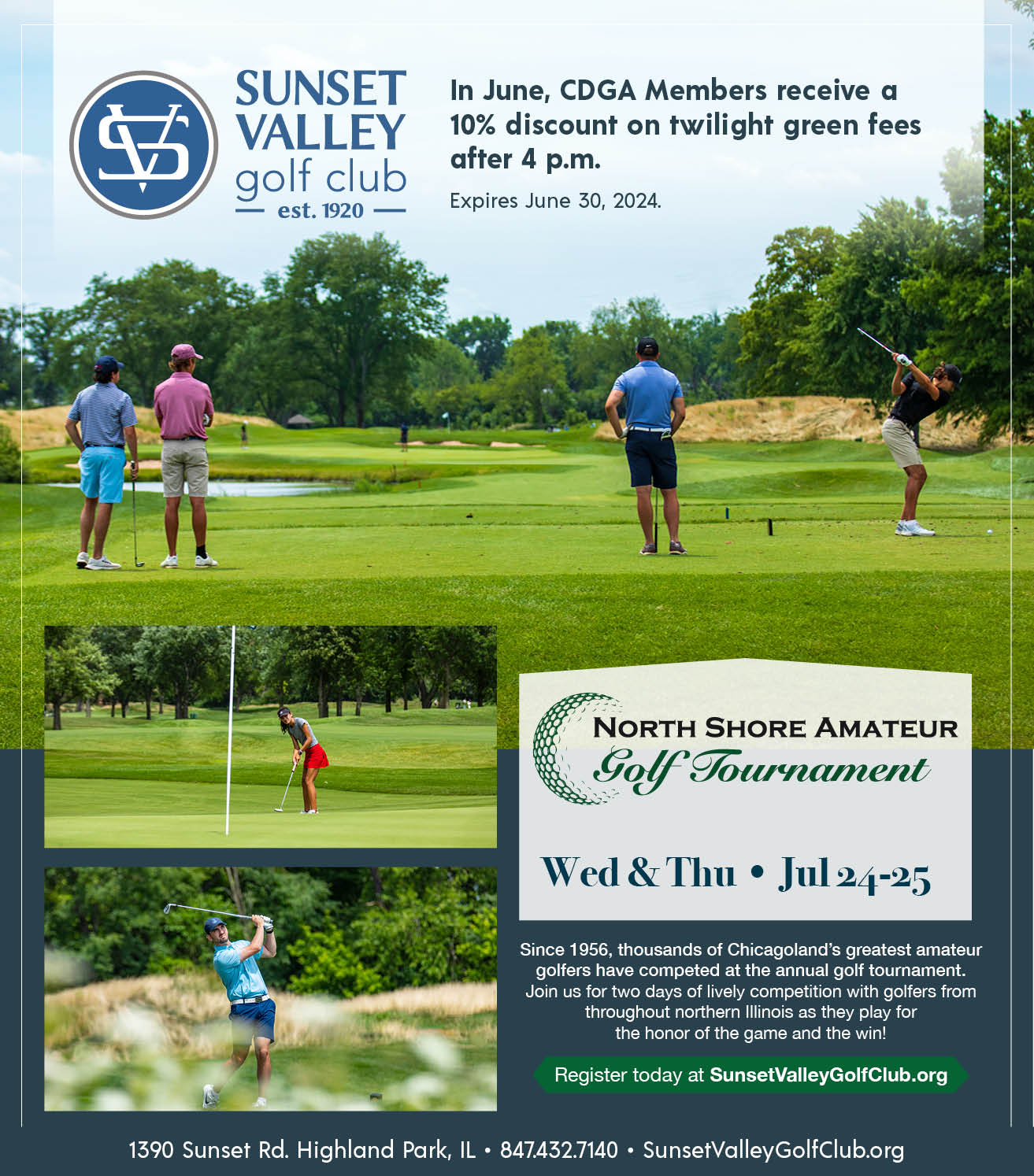 CDGA Member Perk: Sunset Valley Golf Club | Chicago District Golf ...